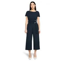 Overall Betty Barclay "Damen mit Eingrifftaschen", Damen, Gr. 36, Normalgr&ouml;&szlig;en, dunkelblau, Obermaterial: 96% Polyester, 4% Elasthan, figurumspielend, U-Boot-Ausschnitt, Overalls Overall