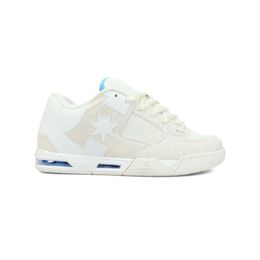 Sneaker DC Shoes "DC Command", Herren, Gr. 10 (43), sanftes wei&szlig;, wei&szlig;, blau, Obermaterial:50.46% Leder, 49.54% Synthetikmaterial;, Schuhe Sneaker