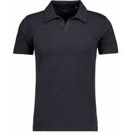 Poloshirt Ragman, Herren, Gr. L, schwarz, Piqu&eacute;, 96% Baumwolle 4% Elasthan, regular fit, ohne Ausschnitt, Shirts Poloshirt