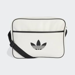 Sporttasche adidas originals "AIRLINER", Damen, cloud wei&szlig;, Obermaterial: 100% Polyurethan, Taschen Sporttasche, Schultertasche im angesagten Retrolook