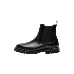 Henry Stevens Herren Chelseaboots "Jones CB3", Gr. 45, schwarz, Boxcalf, Schuhe