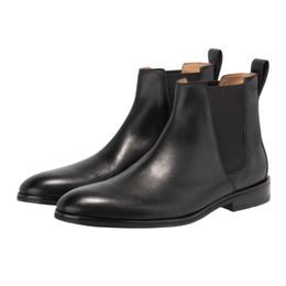 JOOP! Stiefel JOOP "pero 1.0 kleitos chelsea boot mce", Herren, Gr. 42, schwarz, Rindsleder, Schuhe Stiefel