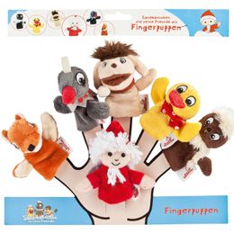 Fingerpuppe Heunec "Sandmann Fingerpuppen 6er-Set", bunt, Puppen, Kinder, Polyester, Fingerpuppe