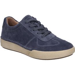 Sneaker Josef Seibel "Claire 07, jeans", Damen, Gr. 39, blau (jeans), Obermaterial: 100% Rindsleder Leather cow., Schuhe Sneaker