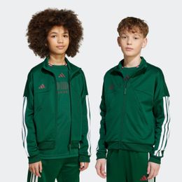 Trainingsjacke adidas Sportswear "HOUSE OF TIRO KIDS", Damen, Gr. 164, wei&szlig; (dunkelgr&uuml;n, core wei&szlig;, team colleg burgundy, collegiate burgundy), Obermaterial: 70% Polyester, 30% Baumwolle, Jacken Trainingsjacke