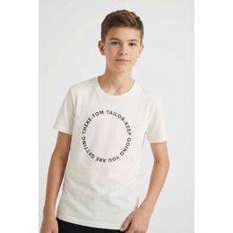 Tom Tailor Kinder T-Shirtfaded rot, Gr. 176, bedruckt, Single Jersey, Obermaterial: 100% Baumwolle, Shirts, 2er Pack mit Print