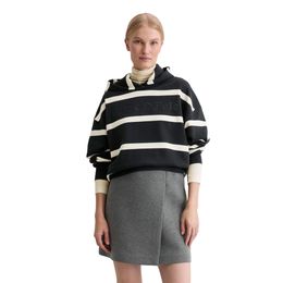 Marc O'Polo MARC O'POLO Damen Sweatshirt "aus Organic Cotton"dunkelblau, Gr. XXS, unifarben, Obermaterial: 100% Baumwolle, Sweatshirts