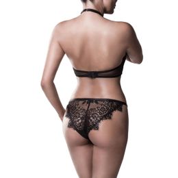 Grey Velvet Dessous-Set aus Spitze, 2 Teile