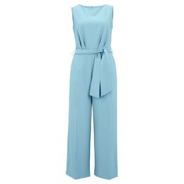 Jumpsuit Betty Barclay "Jumpsuit mit Eingrifftaschen", Damen, Gr. 44, EURO, blau (diamond blau), Obermaterial: 88% Polyester PES. 12% Elasthan EL., Overalls Jumpsuit