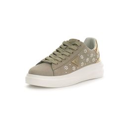 Guess Sneaker 'ELBINA12' Damen Gr&ouml;&szlig;e 37 gold / taupe / transparent / perlwei&szlig;