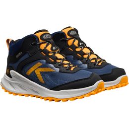Outdoorschuh Keen "ZIONIC MID WP", Kinder, Gr. 39, naval academy, bright marigold, Synthetik, Textil, Schuhe Outdoorschuh, wasserdicht