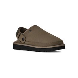 UGG Australia Clog UGG "GOLDENCOAST CLOG II NUBUCK", Damen, Gr. 7 (40), dunkelbraun, Nubukleder, Textil, unifarben, Basic, Schuhe Clog, Mule, Sabot, Hausschuh, Fu&szlig;bett mit Memory-Schaum