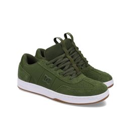 Sneaker DC Shoes "DC Astrix", Herren, Gr. 8(40,5), olive, wei&szlig;, Obermaterial:61.35% Leder, 38.65% Synthetikmaterial;, Schuhe Sneaker