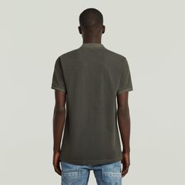 G-Star Raw G-STAR Herren Poloshirt "Dunda Slim Fit", gr&uuml;n, Gr. XXL, unifarben, Piqu&eacute;, Obermaterial: 95% Baumwolle, 5% Elasthan, Shirts, Logostickerei auf der