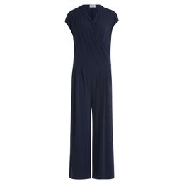 Jumpsuit Vera Mont "Jumpsuit in 7/8 L&auml;nge", Damen, Gr. 40, EURO, blau (night sky), Obermaterial: 95% Polyester PES. 5% Elasthan EL., Overalls Jumpsuit