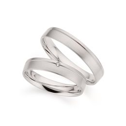 Phoenix PH&Ouml;NIX Damen Trauring "Schmuck Geschenk Silber 925 Trauring Ehering LIEBE versch. Varianten", 61, ohne Brillant, Silber 925 (Sterlingsilber), 4mm,