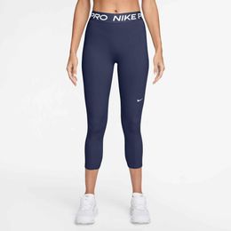 Nike Damen Trainingstights "W NP DF 365 MR TIGHT USM"midnight navy, Gr. XXL, Obermaterial: 78% Polyester, 22% Elasthan, Hosen