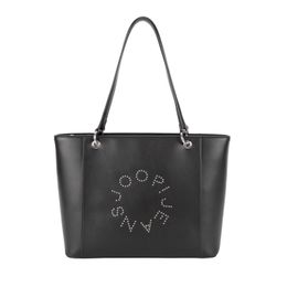 JOOP! Shopper JOOP JEANS "giro borchia imani shopper lhz", Damen, Gr. B/H/T: 34cm x 27cm x 12cm, schwarz, Lederimitat, Taschen Shopper, Damen Umh&auml;ngetasche, Tragetasche, Handtasche mit nietenbesetzem Logo