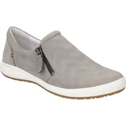 Slipper Josef Seibel "Caren 22, grau", Damen, Gr. 45, grau, Obermaterial: 100% Rindsleder Leather cow., Schuhe Slipper