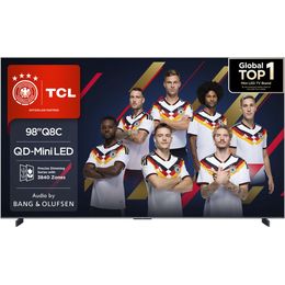 TCL Mini-LED-Fernseher "98Q8CX7", Energieeffizienz: D, schwarz, 98, Fernseher, Audio von Bang & Olufsen, Smart TV, Apple TV, 144Hz, 4K, Dolby Vision, Mini-LED-Fernseher