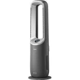 Luftreiniger Philips "AMF870 Air Performer, 3-in-1 Reinigen, K&uuml;hlen & Heizen", grau (dunkelgrau, silbern), B:32,5cm H:106,4cm T:32,5cm &Oslash;:32,5cm, Luftreiniger, Luftreiniger, f&uuml;r Allergiker geeignet, CADR 270 m&sup3;/h, mit Air+ App verbunden