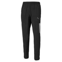 Trainingshose Puma "TEAMLIGA SIDELINE PANTS", Herren, Gr. XXL, N-Gr, schwarz-wei&szlig; (Puma schwarz, Puma wei&szlig;), Obermaterial: 100% Polyester, unifarben, regular fit normal, Hosen Trainingshose, sportliche Passform, f&uuml;r Fu&szlig;ball, mit Rei&szlig;verschlusstaschen