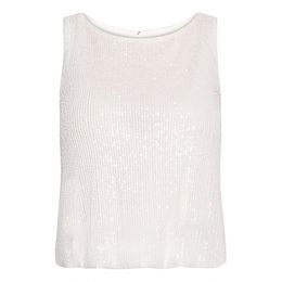 Vera Mont Damen T-Shirt "Damen im Glitzer-Look", wei&szlig;, festlich, Gr. 38, Obermaterial: 93% Polyester, 7% Elasthan. Futter: 92% Polyamid, 8% Elasthan,