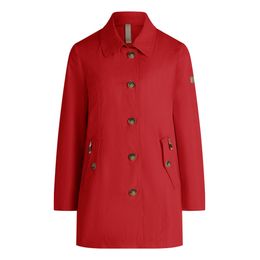 Sommerjacke Betty Barclay "Sommerjacke mit Kapuze", Damen, Gr. 48, rot (mars rot), Obermaterial: 52% Polyester PES. 48% Baumwolle CO., Jacken Sommerjacke