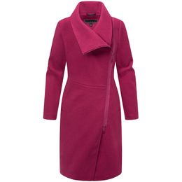 Navahoo Damen Kurzmantel "Samtrose 14", lila, Gr. XS, Obermaterial: 90% Polyester, 10% Viskose. Innenfutter: 100% Polyester. &Auml;rmelfutter: 100%