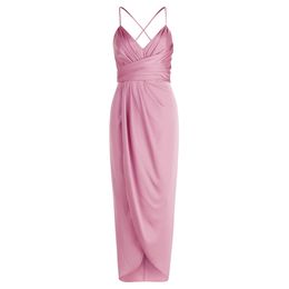 Abendkleid Vera Mont "Abendkleid mit Raffung", Damen, Gr. 36, EURO, rosa (peony blush), 100% Polyester PES., Kleider Abendkleid