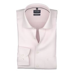 Businesshemd OLYMP "Luxor modern fit", Herren, Gr. 41, N-Gr, hellrose, Web, Obermaterial: 100% Baumwolle, 2-Knopf-Manschette, Hemden