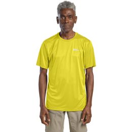 T-Shirt Jack Wolfskin "TECH T M", Herren, Gr. M (50), gr&uuml;n (chartreuse), Obermaterial: 100% POLYESTER, Shirts T-Shirt