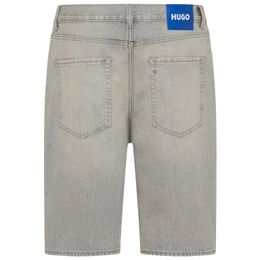 HUGO BLUE Herren Skaterbermudasmedium grau035, Gr. 36, unifarben, Denim/Jeans, Obermaterial: 100% Baumwolle, Hosen, Vintage grey stone washed,