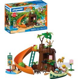 Konstruktions-Spielset Playmobil "Zoo: Dschungelabenteuer (72071), Animals & Friends", bunt, Spielbausteine, Kinder, Kunststoff, Konstruktions-Spielset, Made in Europe