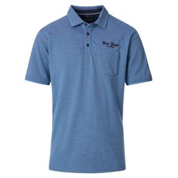 Casamoda Herren Poloshirt "Casamoda Polo-Shirt uni", blau, Gr. M, 95% Baumwolle, 5% Elasthan, Shirts