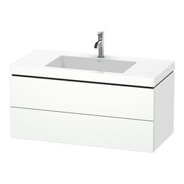Duravit Waschtischunterschrank c-bonded L-Cube 100x48cm, 1 HL, we. ma, 2 Schub., wandh&auml;ngend (LC6928O1818)