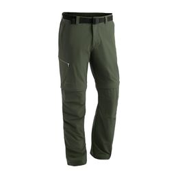 Outdoorhose Maier Sports "Tajo 2", Herren, Gr. 46, Normalgr&ouml;&szlig;en, gr&uuml;n (olivgr&uuml;n), 90% Polyamid, 10% Elasthan, Hosen Outdoorhose, Herren Zip-Off Wanderhose, atmungsaktive Trekkinghose, Regular Fit
