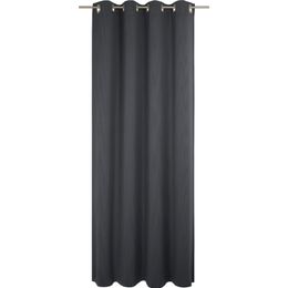Vorhang Adam, B:145cm H:175cm, blau, Baumwolle (Bio-Baumwolle), Wohnzimmer, Gardinen, "Uni Collection light", aus 100% Bio-Baumwolle, Vorhang nach