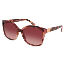 Michael Kors MK2201 | Damen-Sonnenbrille | Fassung: Vollrand, Quadratisch, Acetat, Pink Gr&uuml;n | Glasfarbe: Rot Verlaufend