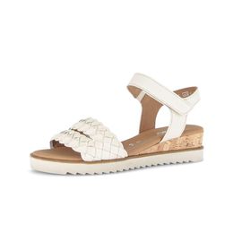 Keilsandalette Gabor "Keilsandalette", Damen, Gr. 42, creme, Schuhe
