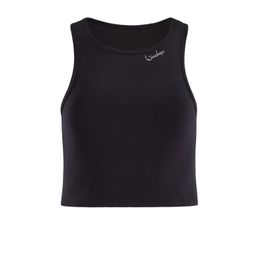Tanktop WINSHAPE "AET135LS", Damen, Gr. S, schwarz, 85% Polyester, 15% Elasthan, Rundhals, Tops Tanktop, Functional Light and Soft