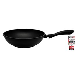 Wok ELO "Alucast", schwarz, H:8,5cm &Oslash;:28cm, Pfannen, Wok, Induktion, &Oslash; 28 cm