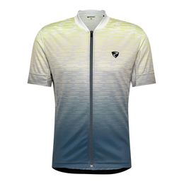 Radtrikot Ziener "NELETE-Z", Herren, Gr. 54, grau, Obermaterial: 100% Polyester; Obermaterial 2: 90% Polyester, 10% Elasthan, Trikots Radtrikot
