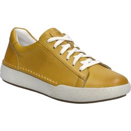 Sneaker Josef Seibel "Claire 01, mango", Damen, Gr. 37, orange (mango), Obermaterial: 100% Rindsleder Leather cow., Schuhe Sneaker