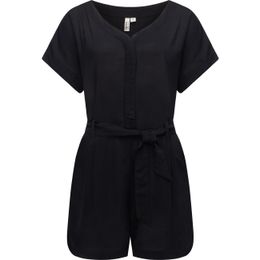 Jumpsuit Ragwear "Jumpsuit Salwin Solid", Damen, Gr. L, N-Gr, schwarz, Obermaterial: 100% Viskose CV., Overalls Jumpsuit