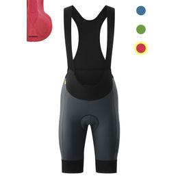 Gonso Damen Fahrradhose "SITIVO Bib W", grau, Gr. 44, 65% Polyamid, 35% Elasthan, Hosen, Damen Radhose, Radlerhose mit speziellem Sitzpolster, Tight