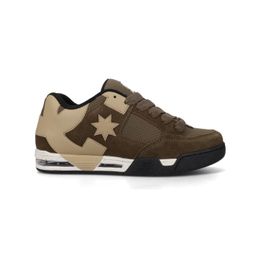 Sneaker DC Shoes "DC Command", Herren, Gr. 9(42), olive, schwarz, tan, Obermaterial:50.46% Leder, 49.54% Synthetikmaterial;, Schuhe Sneaker