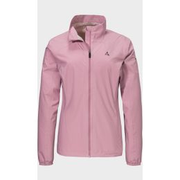 Sch&ouml;ffel Outdoorjacke SCH&Ouml;FFEL "Jacket Style Lurbek WMS", Damen, Gr. 36, 3105, rosa, Oberstoff: 100% Polyester; (Membran: Thermoplastisches Polyurethan), regular fit, hoch geschlossener Ausschnitt, Jacken Outdoorjacke