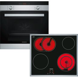 Siemens Backofen-Set "EQ112EA01Z", Energieeffizienz: A, silber (edelstahlfarben), Herdsets, Backofen-Set