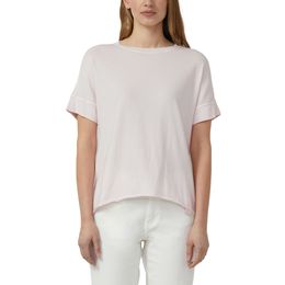 s.Oliver Damen T-Shirtrose, Gr. 44, unifarben, Web, Obermaterial: 100% Baumwolle, Shirts, mit offenem Saum